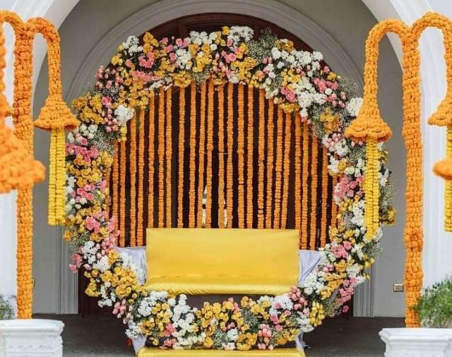 Creating a Memorable Haldi Ceremony: Unique Background and Home Decoration Ideas - Event, Party ...