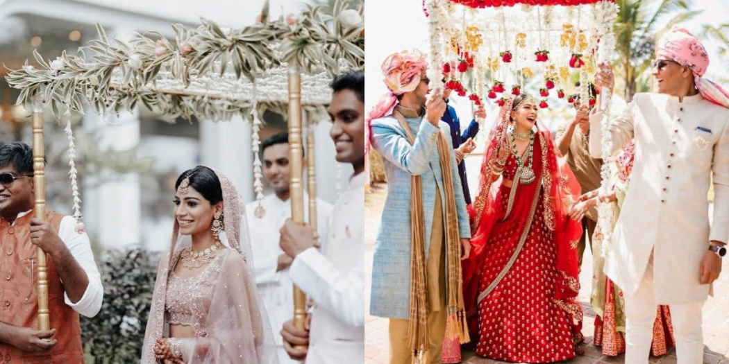 Transform Your Bridal Entry with these Phoolon Ki Chadar Inspirations ...